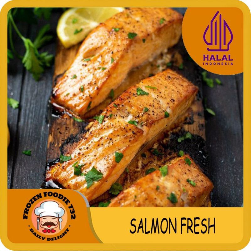 Jual Salmon Fresh / Ikan Salmon Fillet 100gram / Daging Ikan Salmon ...