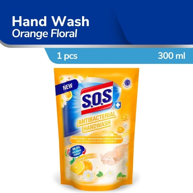 Jual SOS handwash reffil 300ml - sabun cuci tangan | Shopee Indonesia