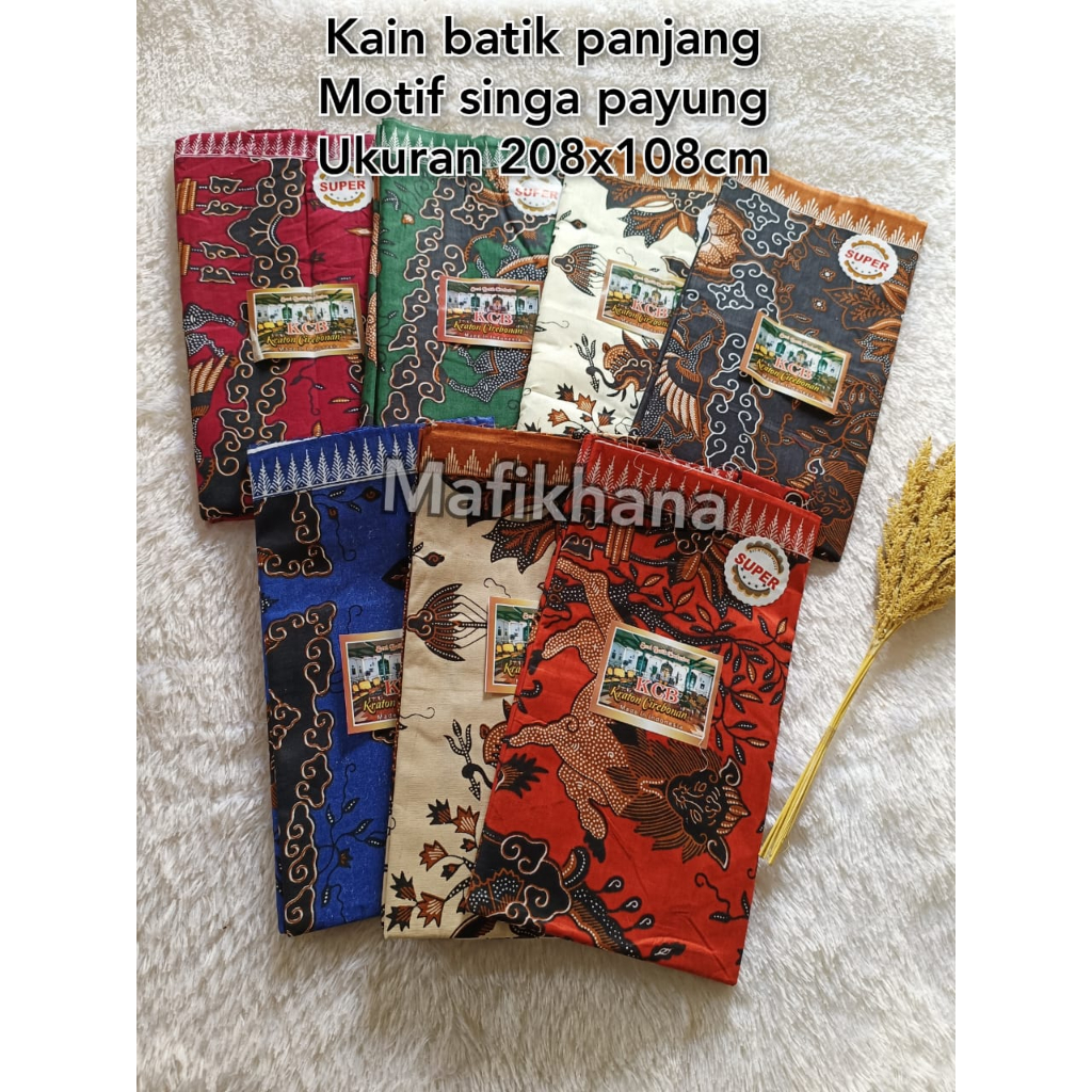 Jual Kain Batik KCB motif singa barong atau singa payung / batik ...