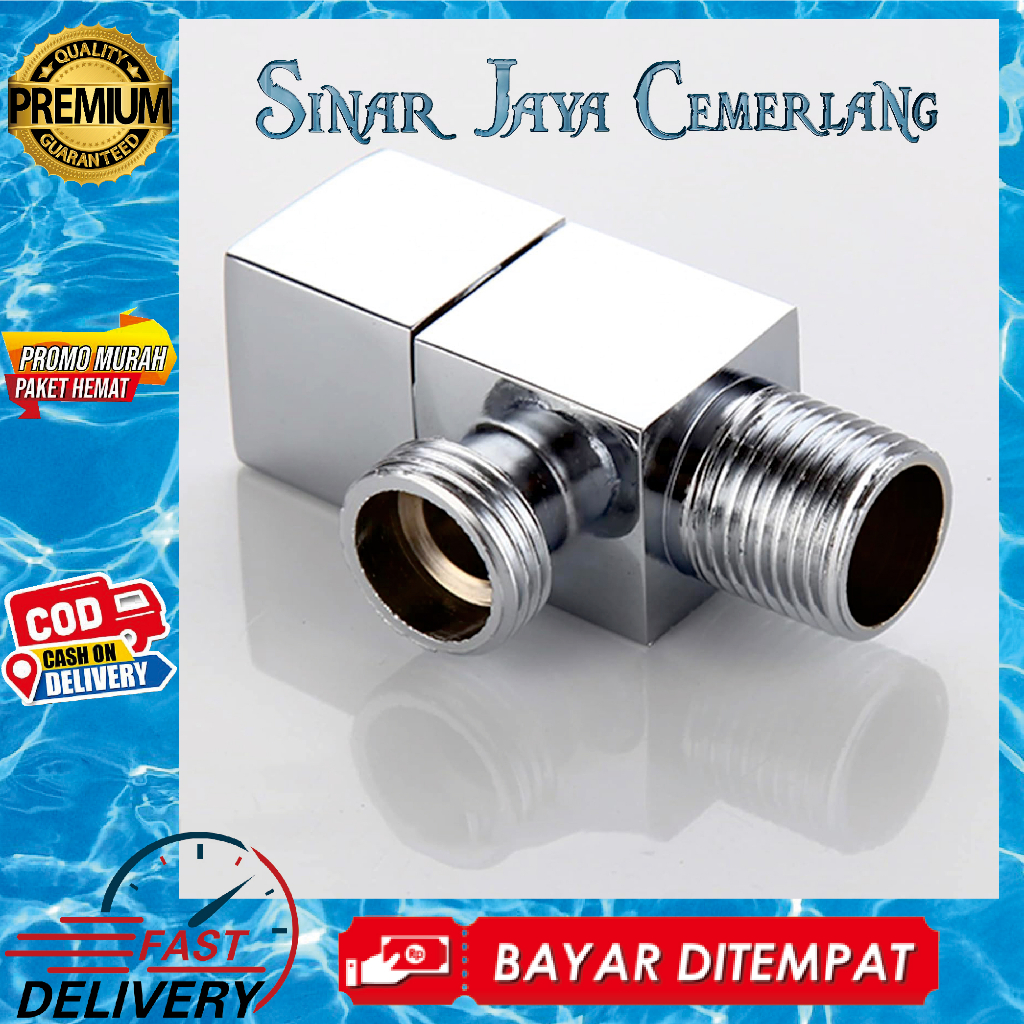 Jual Stop Kran Shower Tembok 1/2" Minimalis - Stop Kran Closet Kamar ...