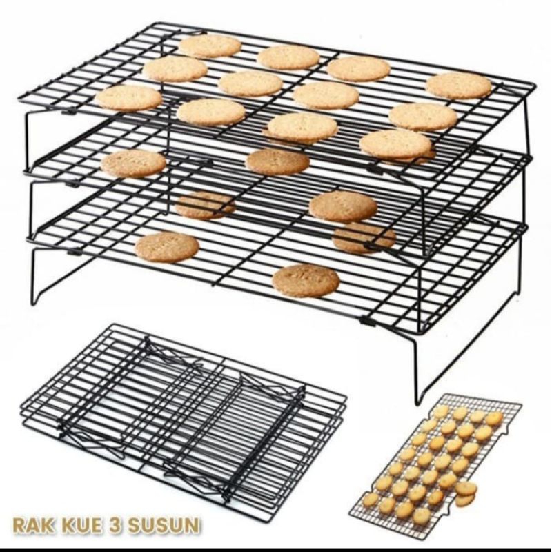 Jual rak pengin kue susun 3/cooling rack susun 3 | Shopee Indonesia