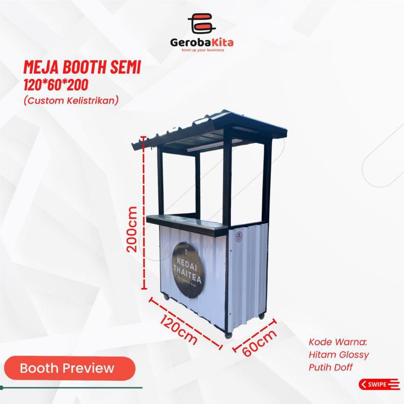 Jual Meja booth semi/ Gerobak Murah | Shopee Indonesia