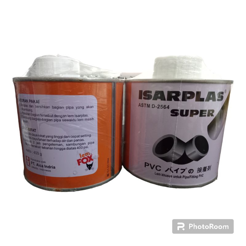 Jual Isarplas Lem Super PVC Kaleng 400g | Shopee Indonesia