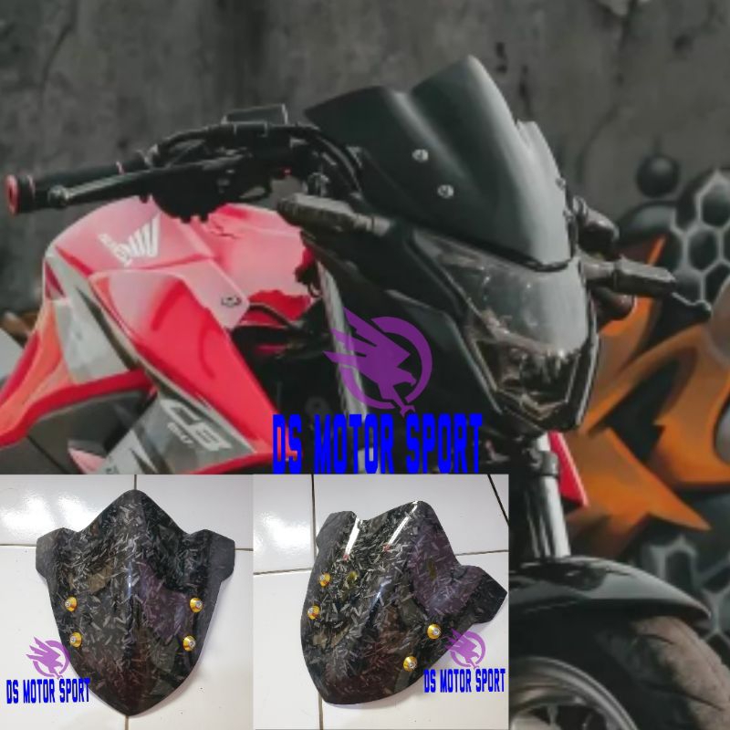 Jual VISOR CB150R NEW MODEL TERBARU PLUS BAUD WINDSHIELD CB150R NEW ...