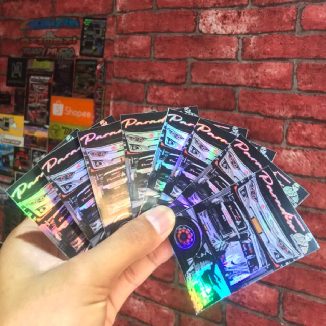 Jual Stiker Bus Po. Haryanto Paradise Hologram Cutting lasser | Shopee ...