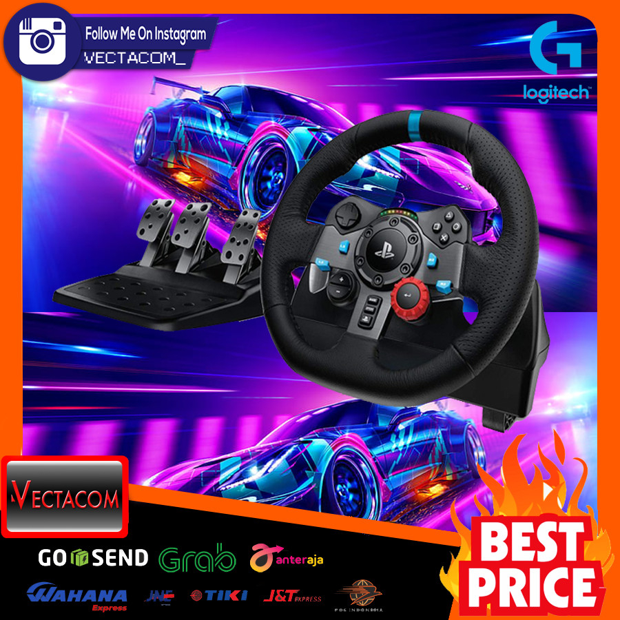 Jual Steering Wheel Logitech G29 Racing Wheel and Pedal for PC, PS4 and ...