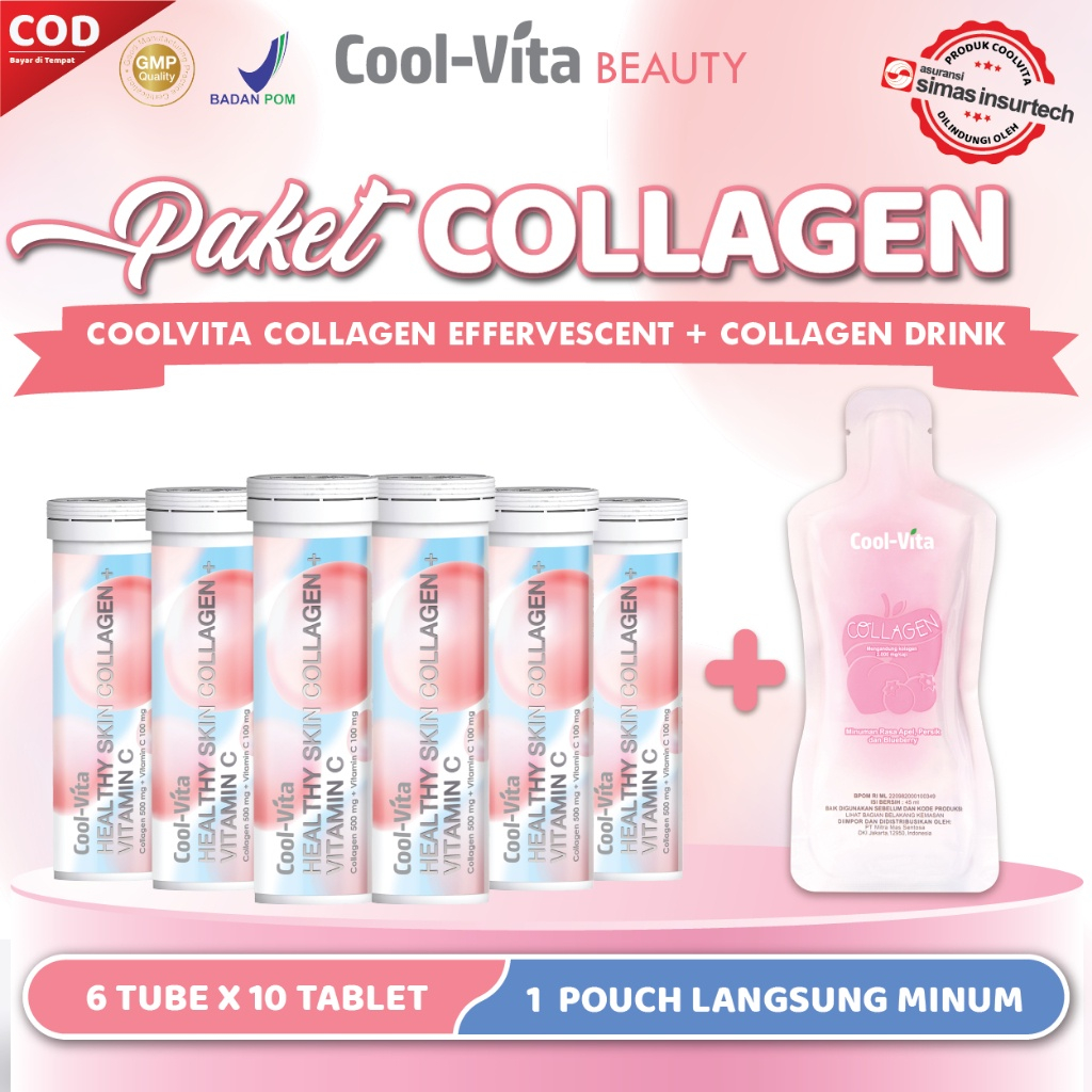 Jual COOLVITA HEALTHY SKIN COLLAGEN & VITAMIN C BER BPOM ORIGINAL | Shopee Indonesia