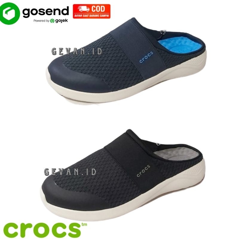 Jual SEPATU SANDAL CROCS PRIA - CROCS LITERIDE MESH MULE - SANDAL SLOP ...