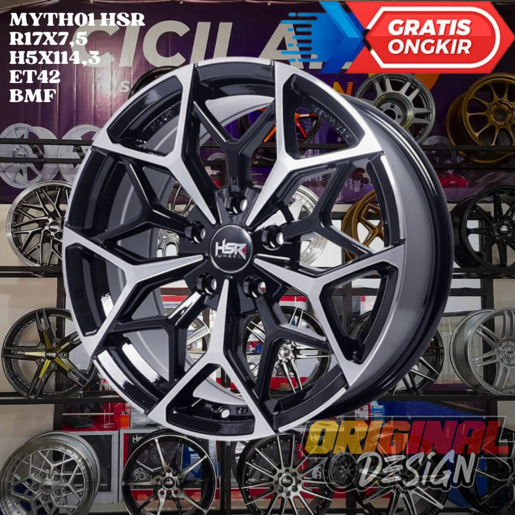 Jual Velg Mobil Ring 17 HSR MYTH01 R17 Untuk Civic , Accord , Camry , Mazda3 | Shopee Indonesia