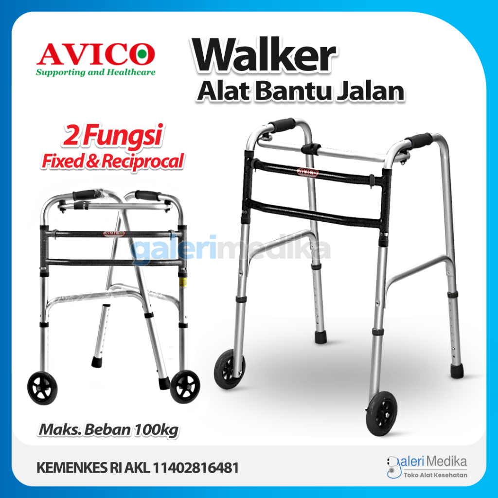 Jual Walker Alat Bantu Jalan Dengan Roda Avico - Alat Latihan Jalan ...