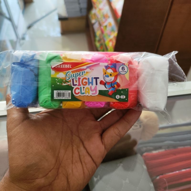 Jual CLAY / SLIME SUPER LIGHT GREEBEL / PLASTISIN / MALAM / Squishy ...