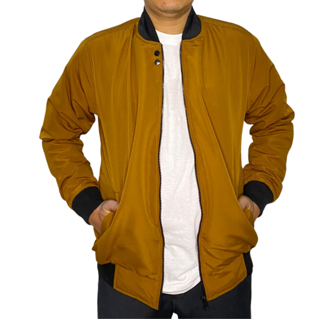Jual CREDIFOX Jaket bomber pria polos - bomber jacket pria wanita bahan ...