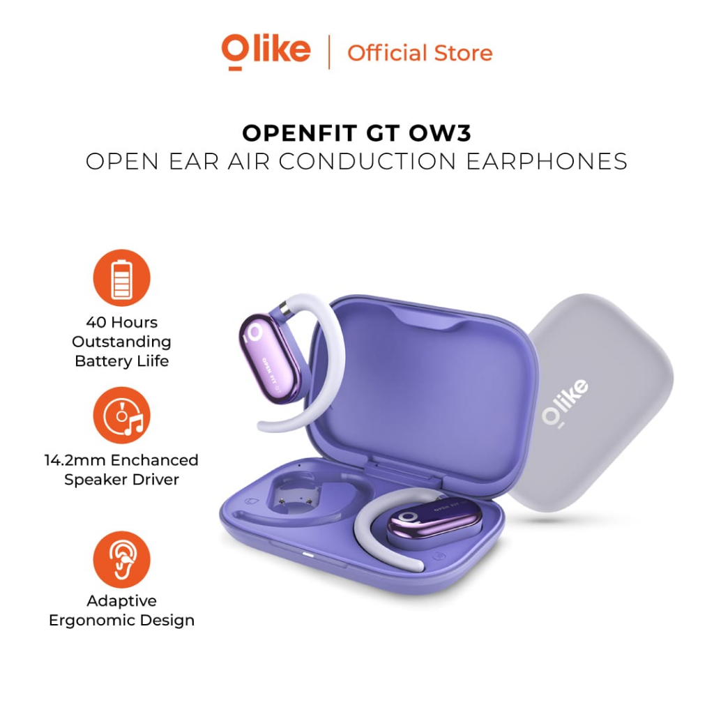 Jual Olike OW3 OPENFIT GT Open Air Conduction TWS Earphone Bluetooth 5. ...