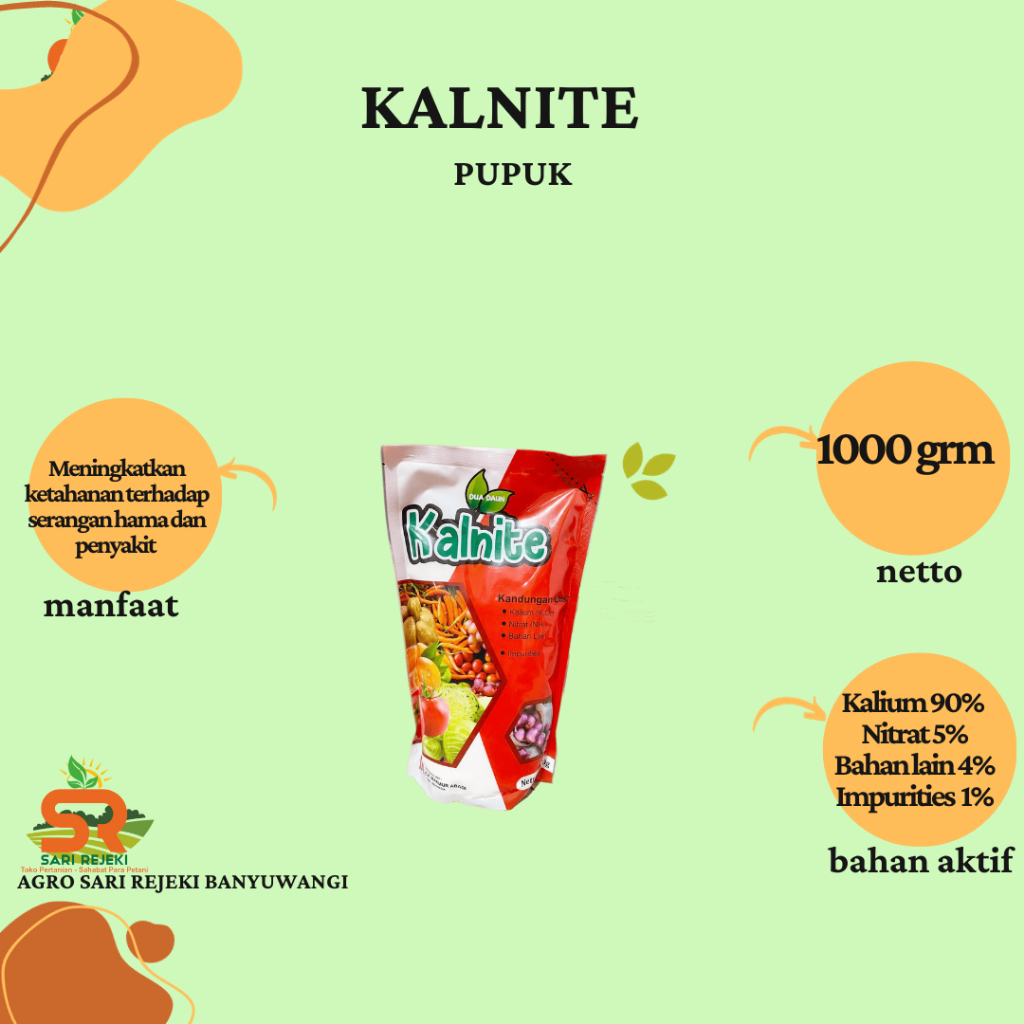Jual PUPUK KALIUM KALNITE 1000GRAM KALIUM TINGGI | Shopee Indonesia
