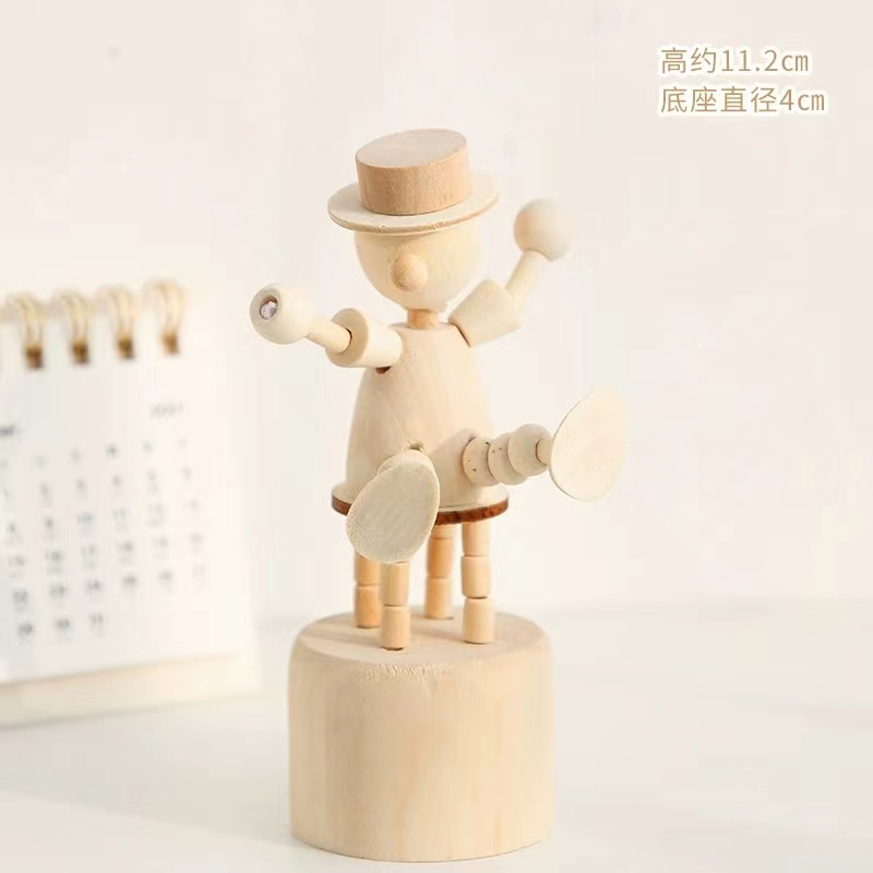 Jual Boneka Kayu Menari Hiasan Meja Dekorasi Kamar Ornamen Lucu Mainan ...