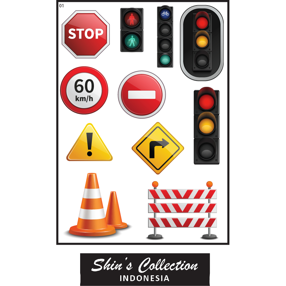Jual Sticker stiker murah anti air traffic sign rambu-rambu lalu lintas ...