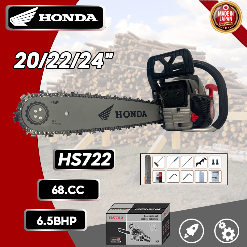 Jual HONDA Gergaji Mesin 20/22/24 in Chain Saw Teknologi Japan Professional Tebang Senso Alat ...
