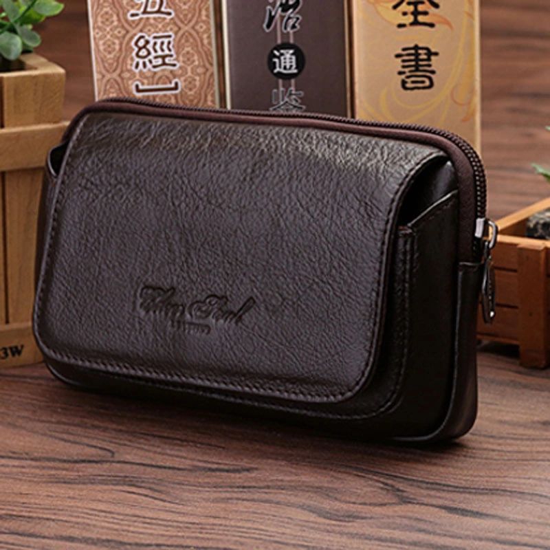 Jual dompet hp pria kulit asli cheer soul 2381 sarung hp pinggang 6,5 ...