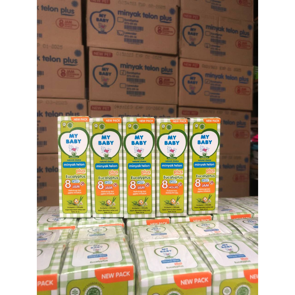 Jual Paket 5 pcs 30 ml My Baby Minyak Telon Plus Minyak Anti Nyamuk 8 ...