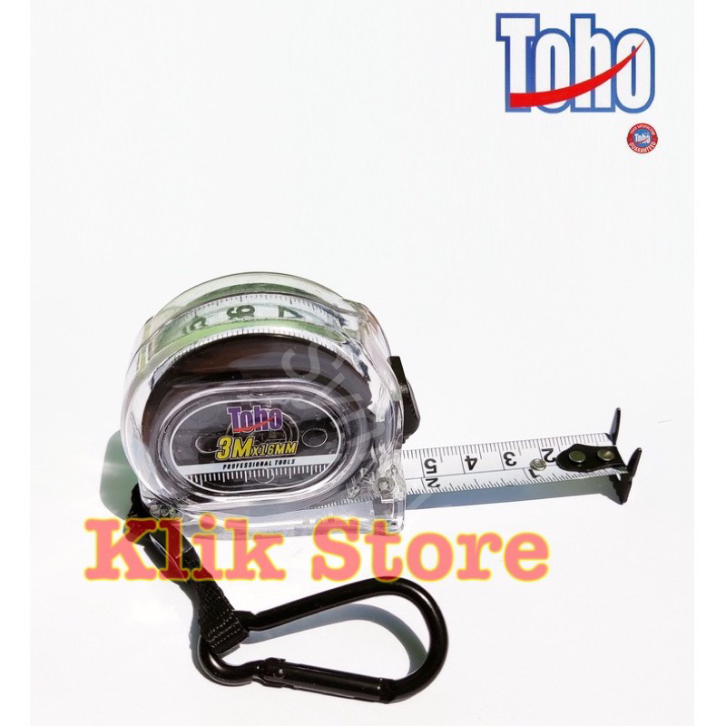 Jual Meteran TOHO 3 m / Measuring Tape Transparant 3 Meter TOHO ...