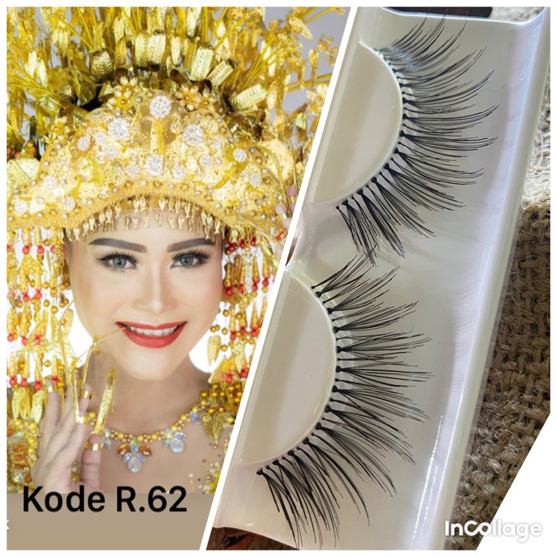 Jual Bulu Mata Palsu Artisan Natural kode R.62 Long( lusinan/12pcs) free penutup full | Shopee ...