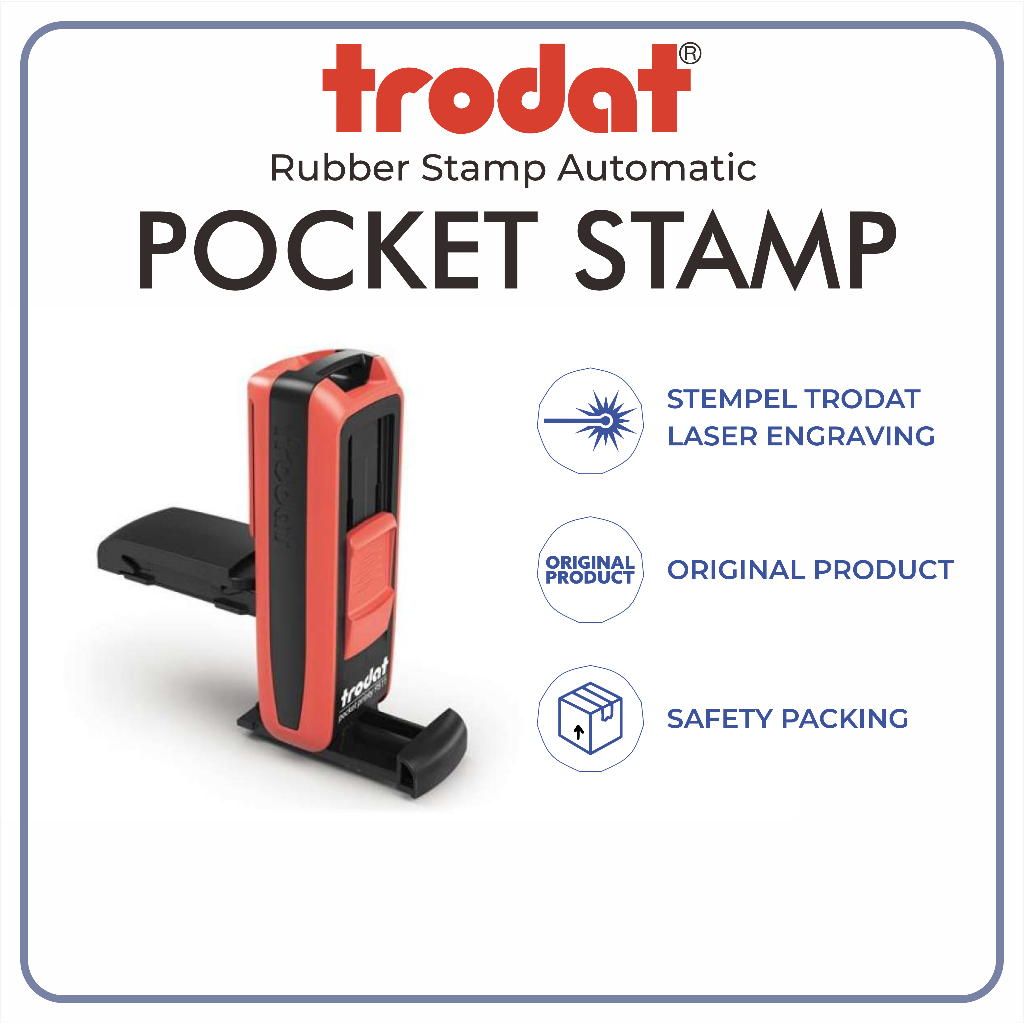 Jual STEMPEL TRODAT POCKET | SAKU | LIPAT | 9511 VARIASI | Shopee Indonesia