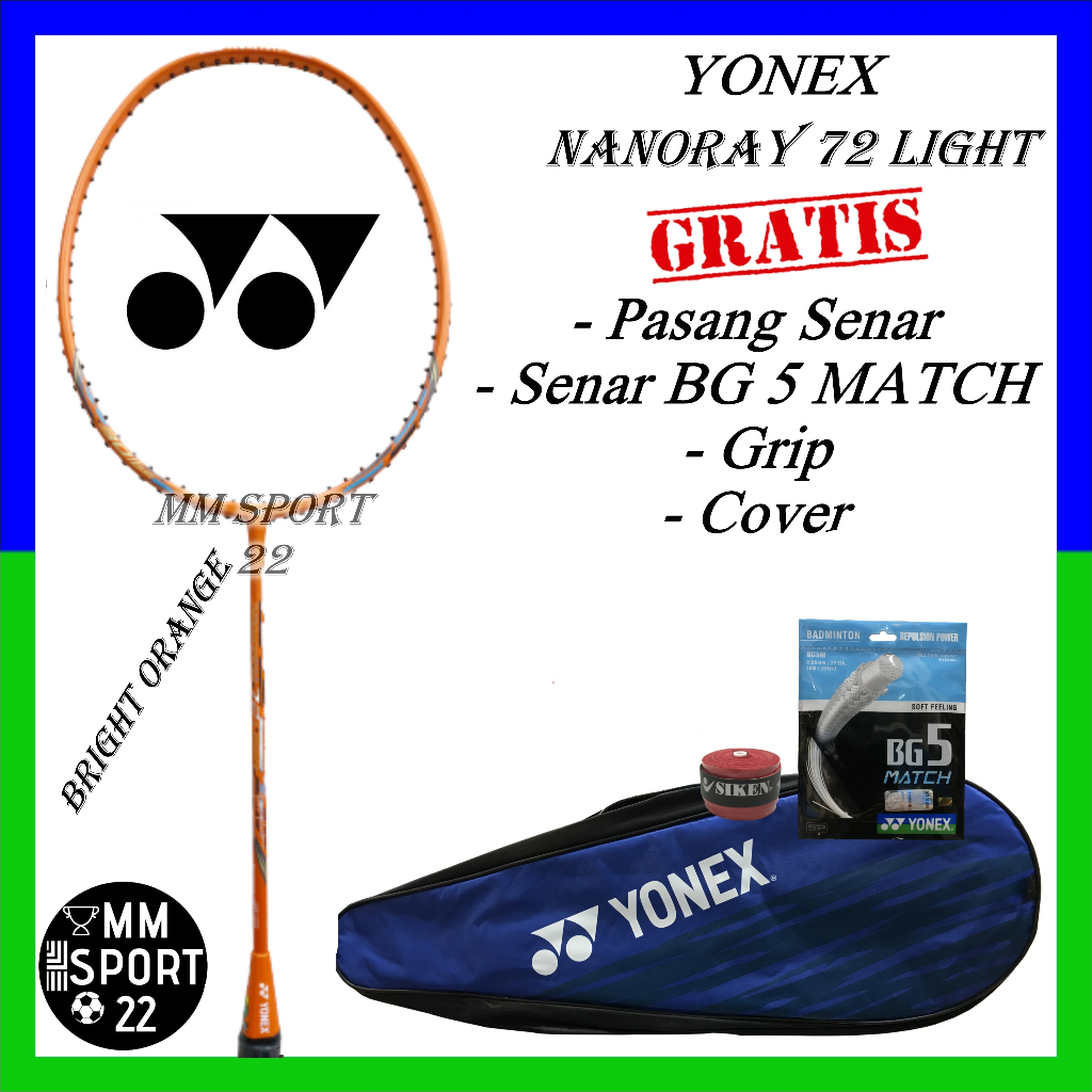 Jual Raket Badminton YONEX NANORAY 72 LIGHT ORIGINAL | Shopee Indonesia