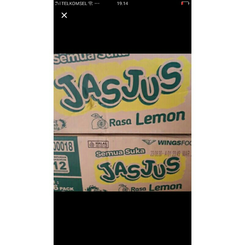 Jual jasjus lemon 1 dus | Shopee Indonesia