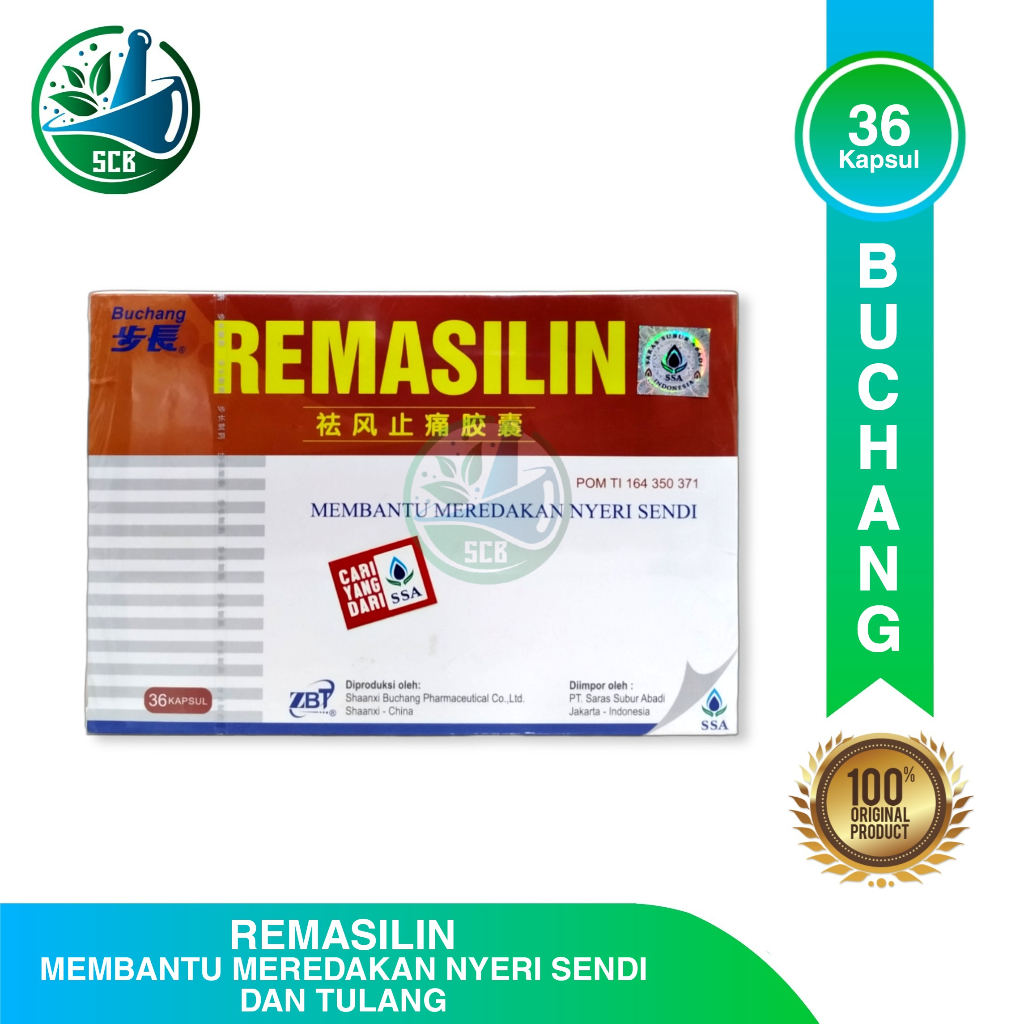 Jual Buchang Remasilin (Obat Rheumatik, nyeri sendi, sakit pinggang ...
