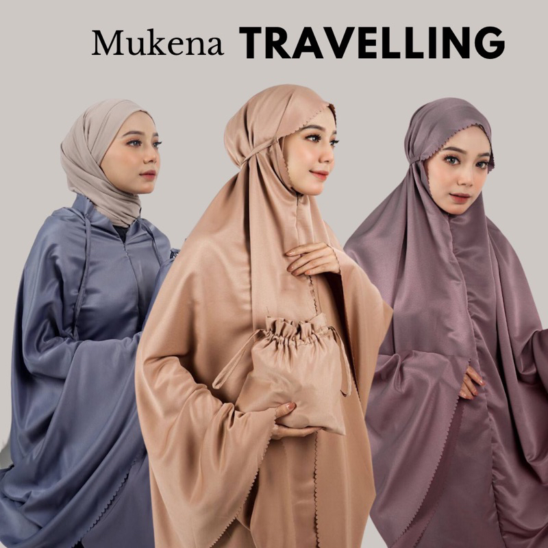 Jual Mukena Travelling Lasercut / Mukenah silk/ Prayer set | Shopee ...
