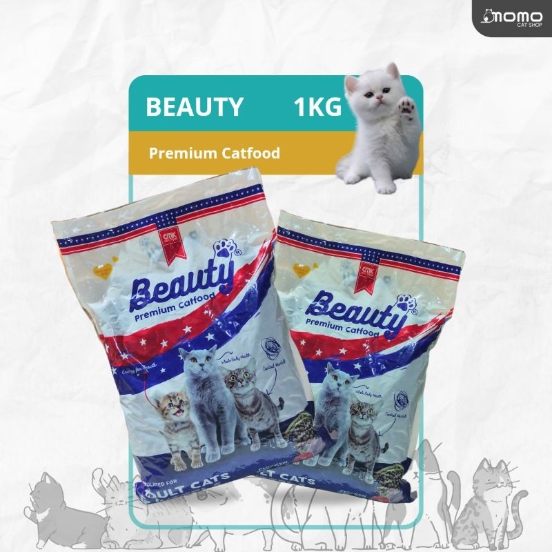 Jual BEAUTY CAT FOOD FOR ADULT AND KITTEN 1KG | Shopee Indonesia