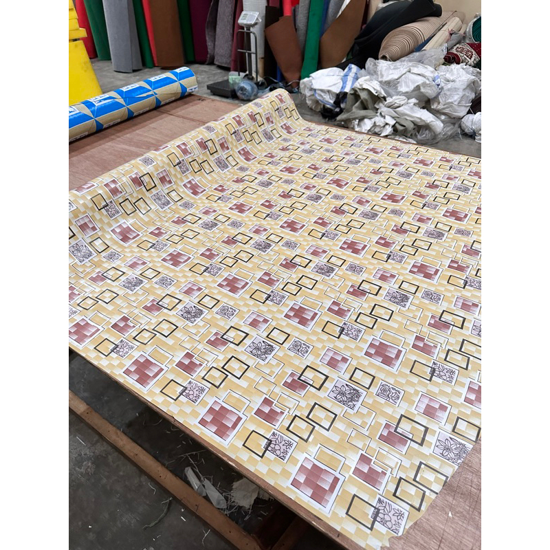Jual Karpet Lantai Plastik Vinyl 120cm x 17m Perlak Alas Taplak Meja Roll | Shopee Indonesia