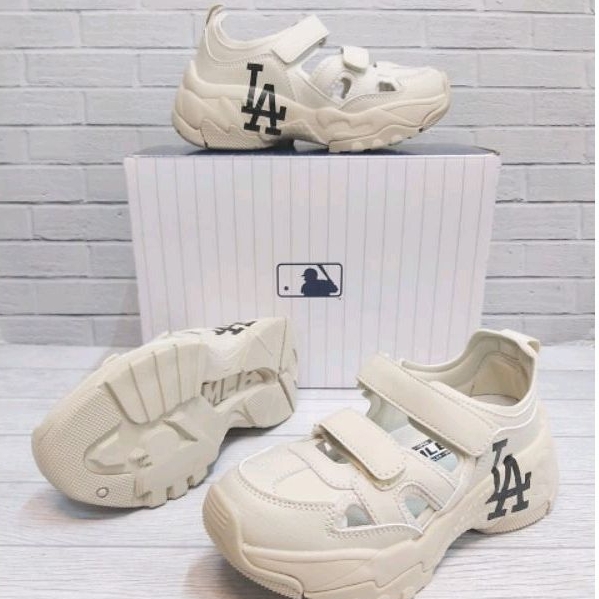 Jual Sepatu Sneakers MLB Big Ball LA Cream Kualitas Original Premium ...