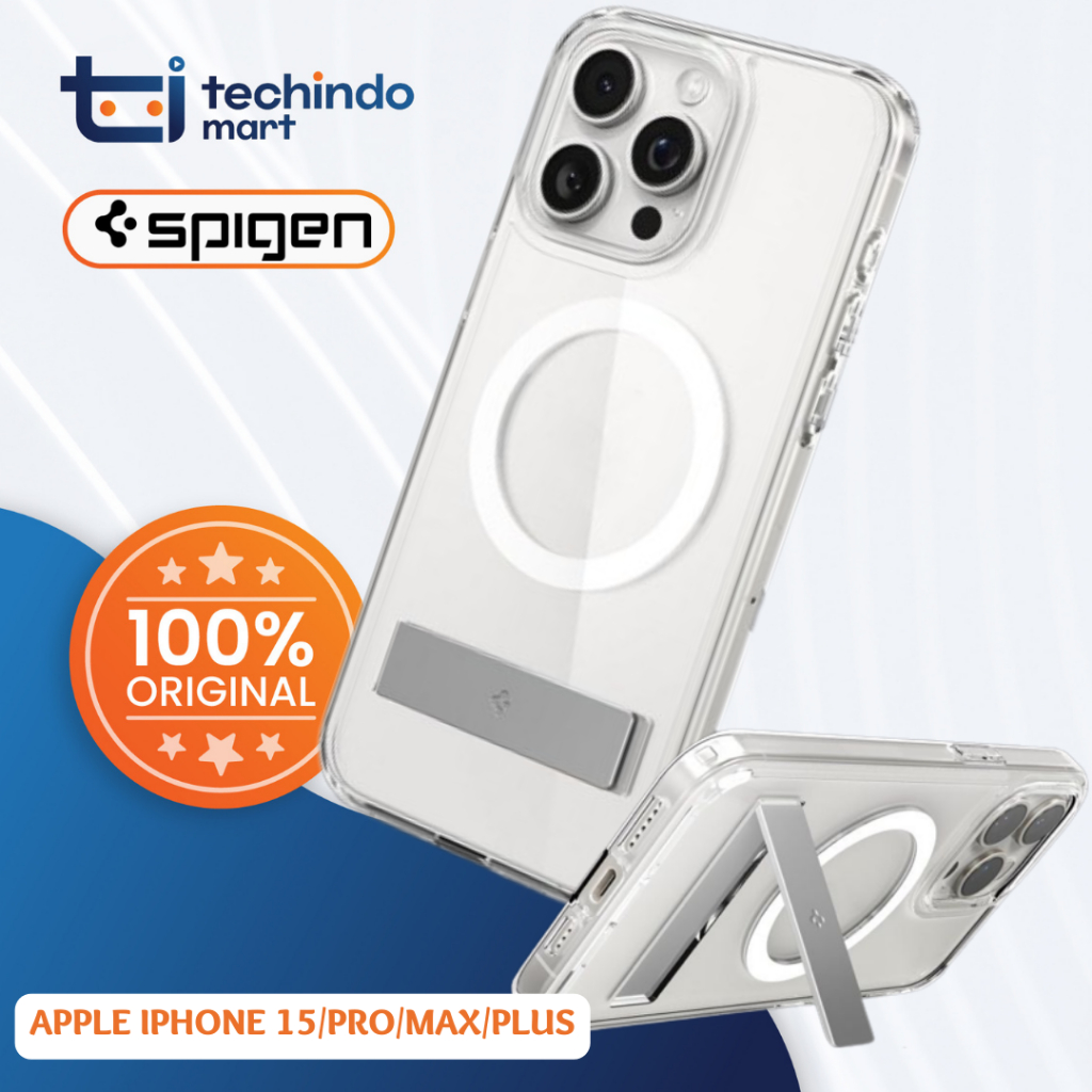 Jual Case iPhone 15 Pro Max Plus Spigen Ultra Hybrid S Stand Magsafe ...