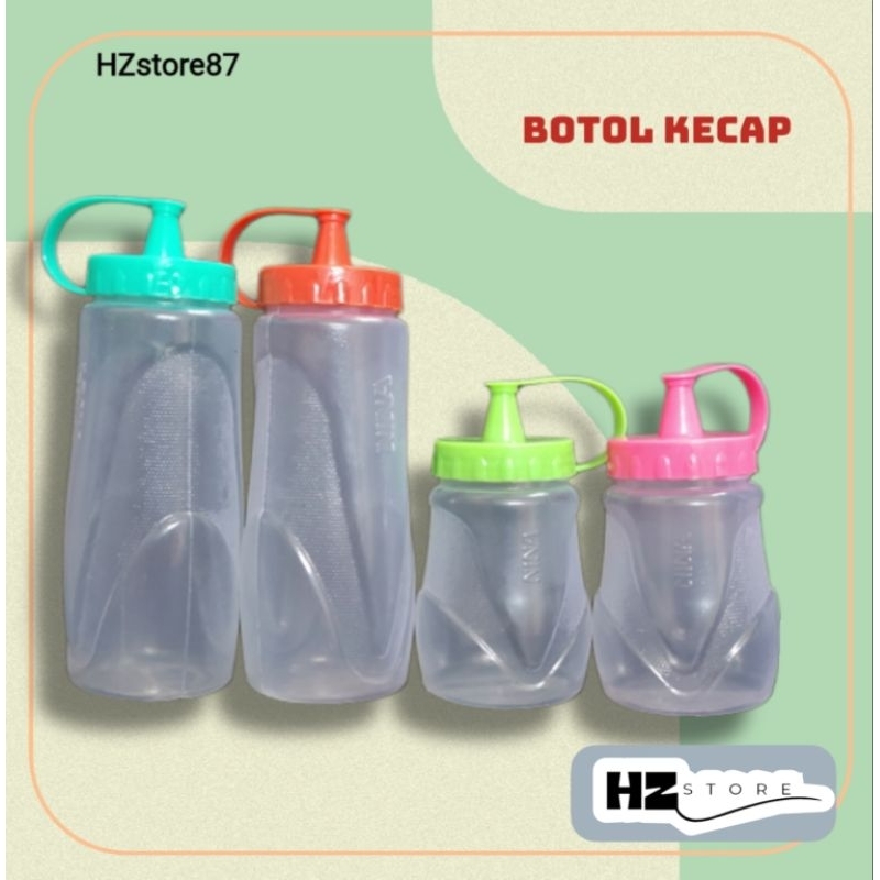 Jual Botol Kecap Saos 300 ML, 500 ML, 800 ML Plastik Tebal Grosir | Shopee Indonesia