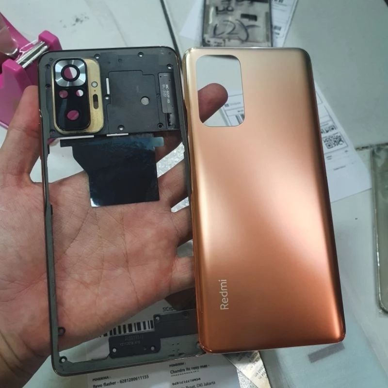 Jual CASING KESING HOUSING XIAOMI REDMI NOTE 10 PRO ORIGINAL FULLSET BEZEL TUTUP MESIN BACKDOOR ...