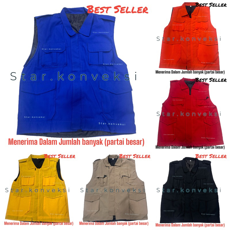 Jual Rompi Ripstop. Rompi Lapangan. Rompi Taktikal. Rompi Kerah. Vest ...