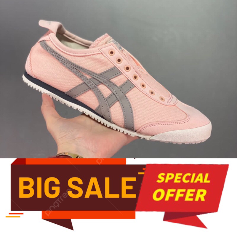 Jual sepatu Slip 0n 0nitsuka TIger 0riginal mexico66 pink grey | Shopee ...