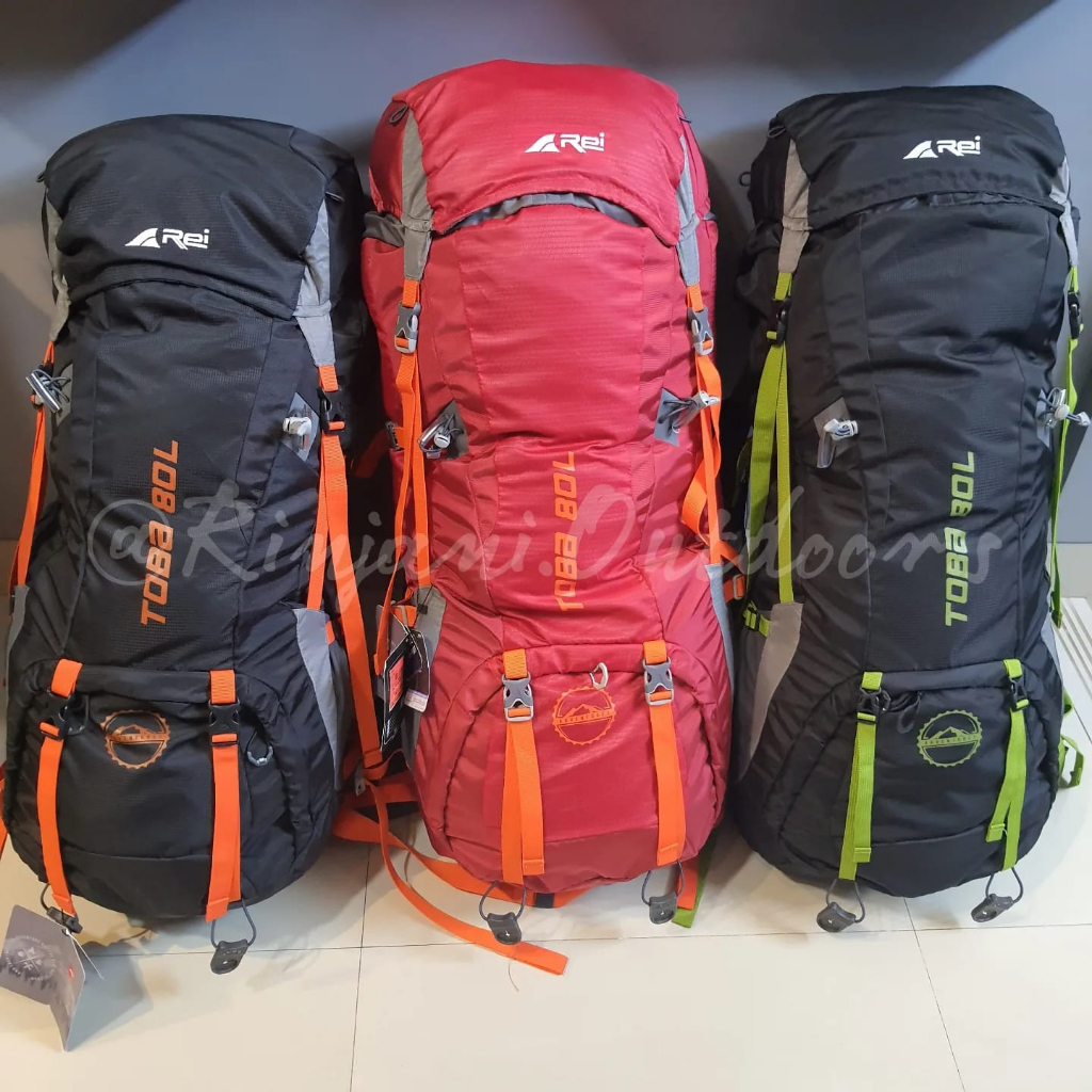 Jual CARRIER TOBA 80L AREI OUTDOORGEAR ORIGINAL TAS GUNUNG REI TOBA TAS HIKING MENDAKI TAS KERIL ...