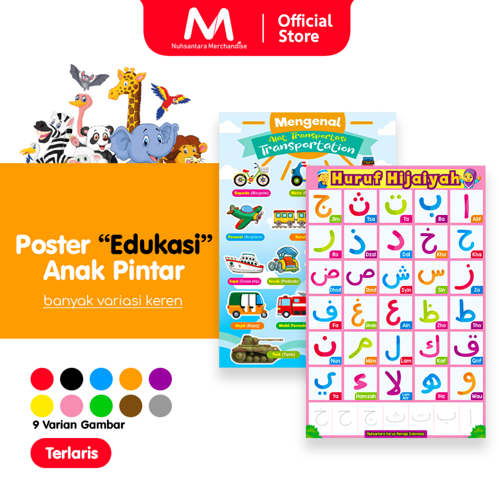 Jual Poster Belajar Membaca Anak WIPE CLEAN | Poster Belajar Anak Glossy | Poster Dinding Anak ...