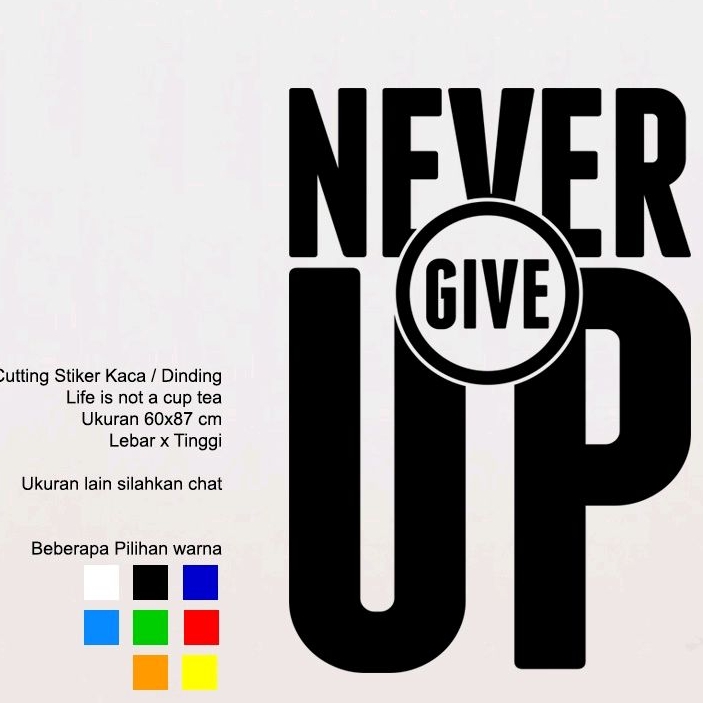 Jual Sticker Stiker Motivasi Kerja Dinding dan Kaca Cutting Sticker ...