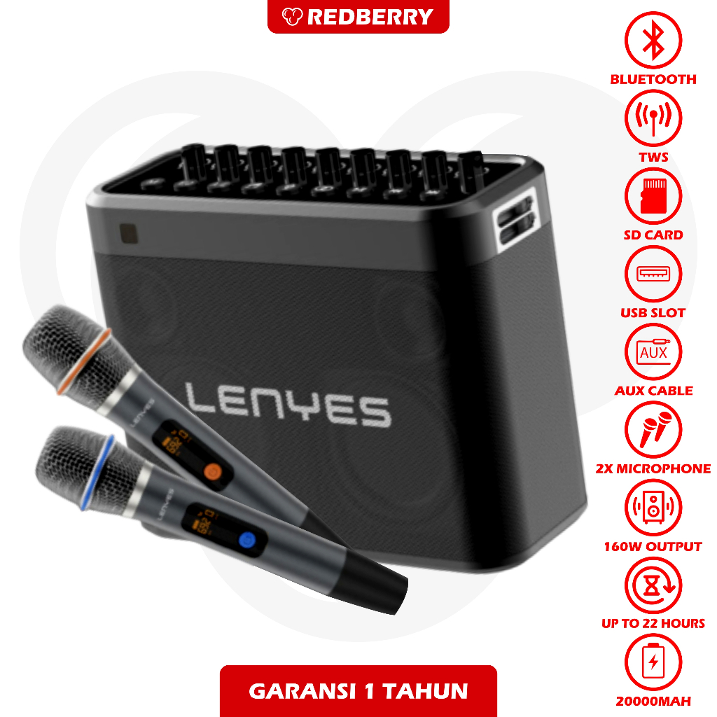 Jual Speaker Bluetooth karaoke LENYES S830 160W KTV Wireless Speaker ...