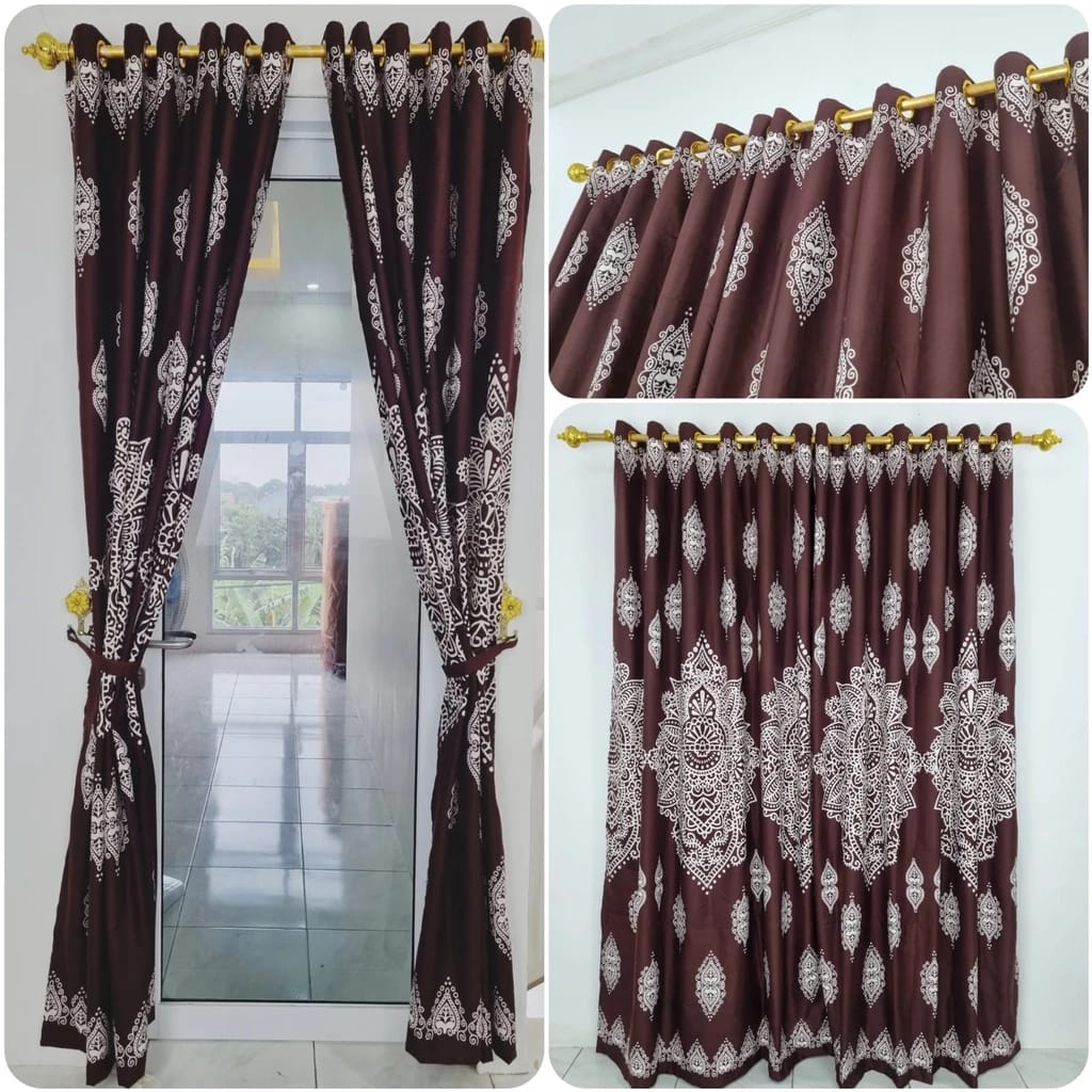 Jual Gorden Smokring 12 RingTirai Pintu Dan Jendela Hordeng Batik ...