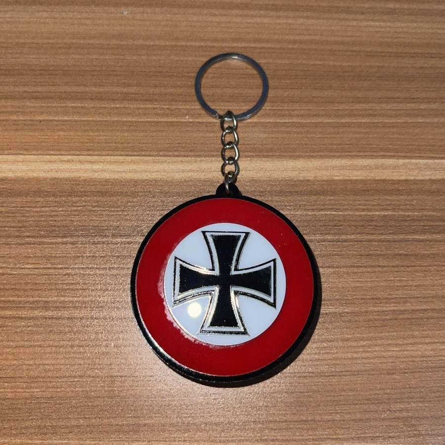 Jual Gantungan Kunci Logo Simbol Emblem Jerman WW2 Iron Cross Timbul ...