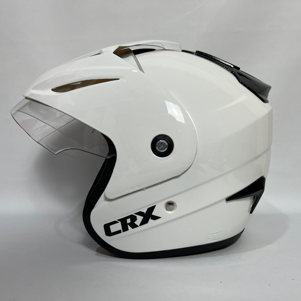 Jual Helm CRX Fortune-X Putih Glossy - Polos Solid SNI Dewasa | Shopee ...
