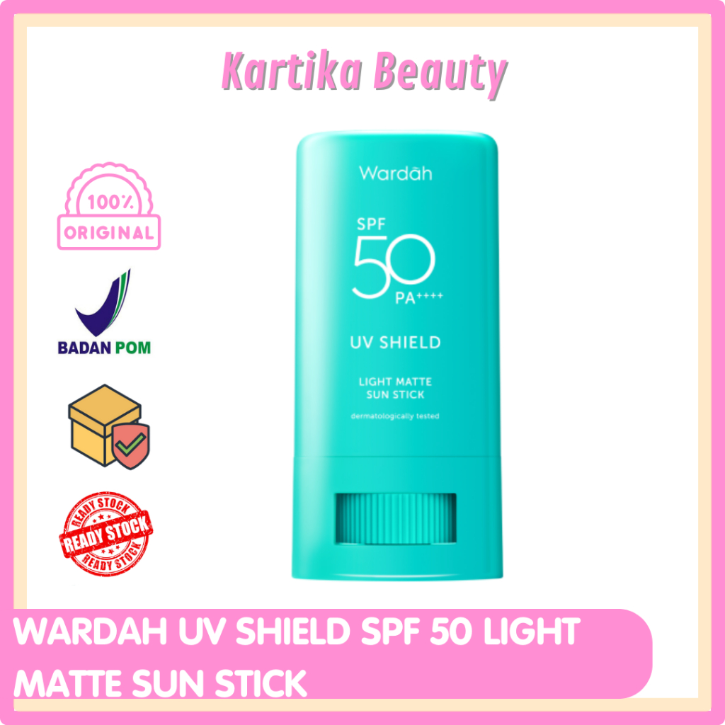 Jual WARDAH UV SHIELD LIGHT MATTE SUN STICK SPF 50 PA++++ SUNBLOK WAJAH ...