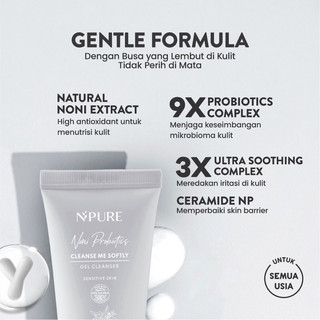 Jual NPURE Cleanser Gel Noni Mini / Cleanse Me Softly / Gentle Skin ...
