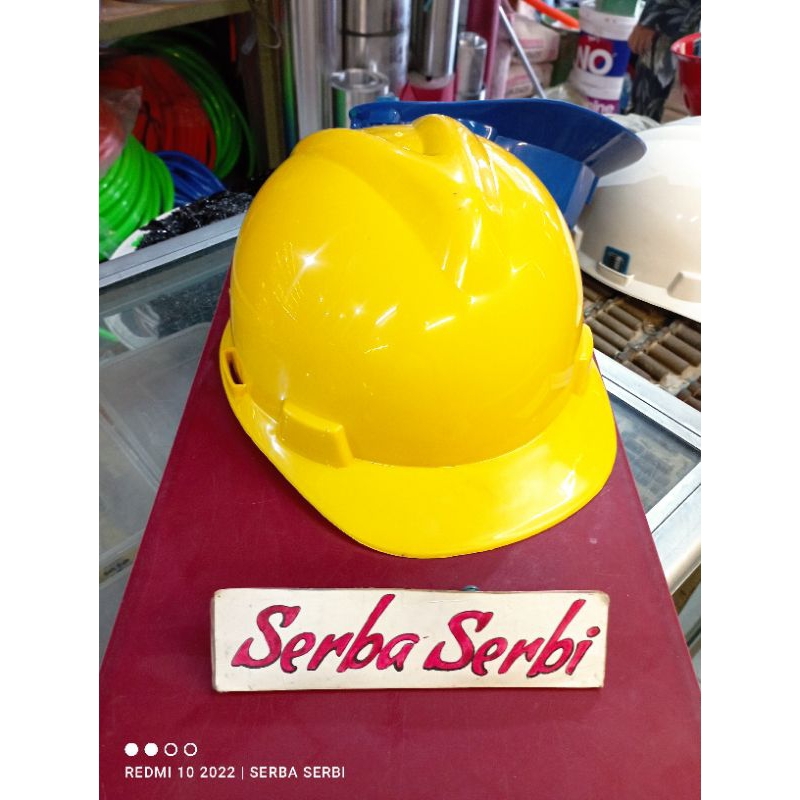 Jual (HELM) Helm tukang proyek safety helmet pengaman kepala | Shopee ...