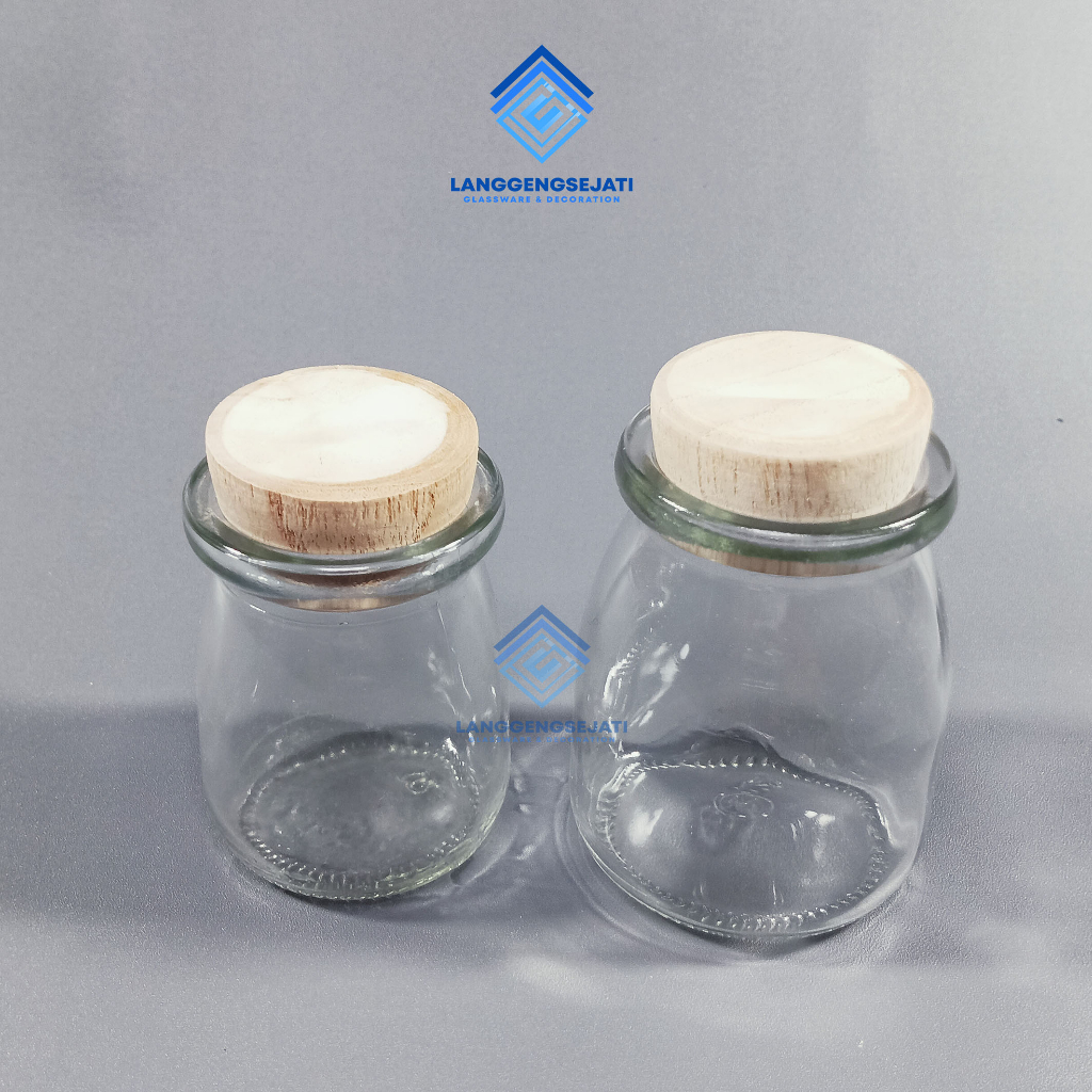Jual Botol Tutup Kayu Cork Kaca Craft Tutup Kayu 100ml 150ml Botol Souvenir Botol Kaca Vas