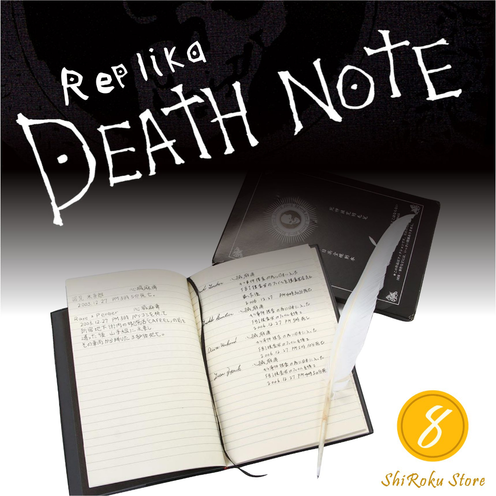 Jual Buku Tulis Death Note / Replika Notebook Catatan Bergaris Anime ...